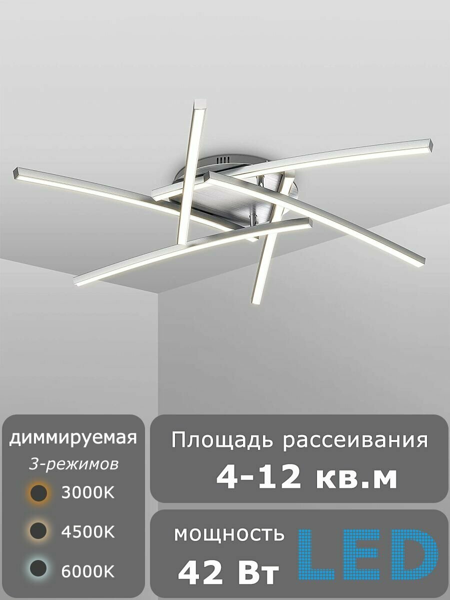 Потолочный светильник, Люстра потолочная светодиодная, FR-9637