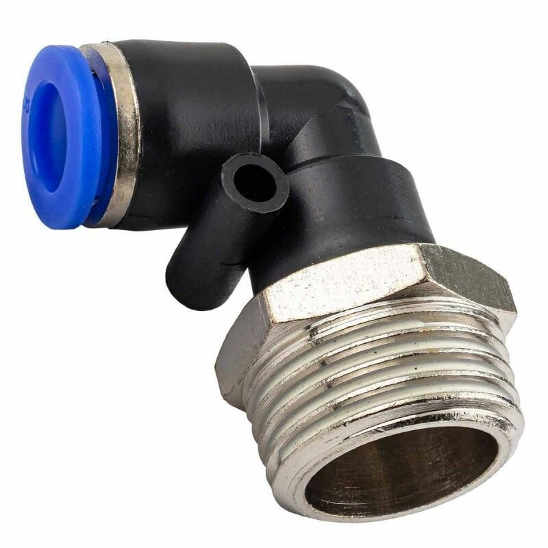 Фитинг угловой для пластиковых трубок 8 мм с наружной резьбой 1/2" Forsage