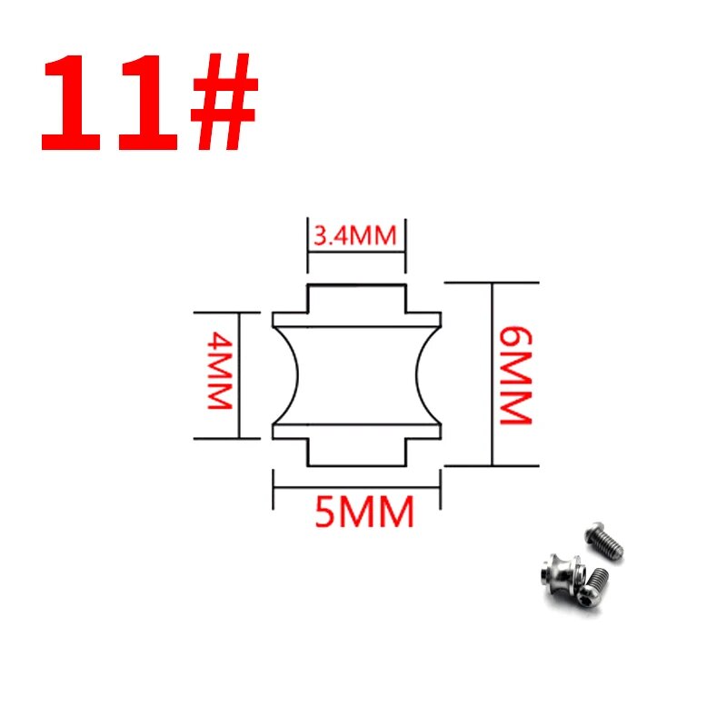 Комплект винтов для рукоятки складного ножа 5sets, 11 white