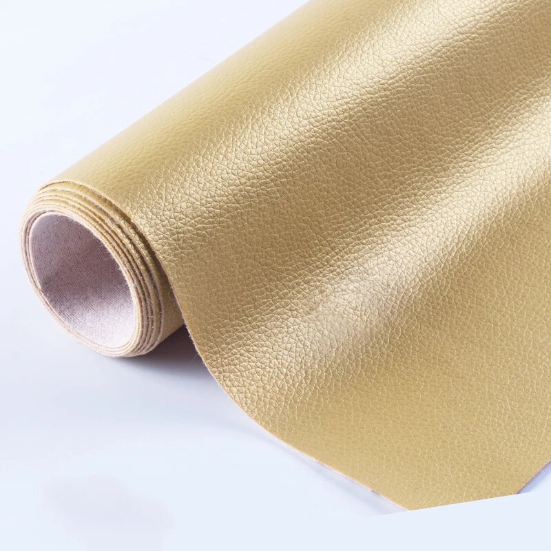 Синтетическая кожа с рисунком личи для рукоделия А4 20 х 30 см, Gold