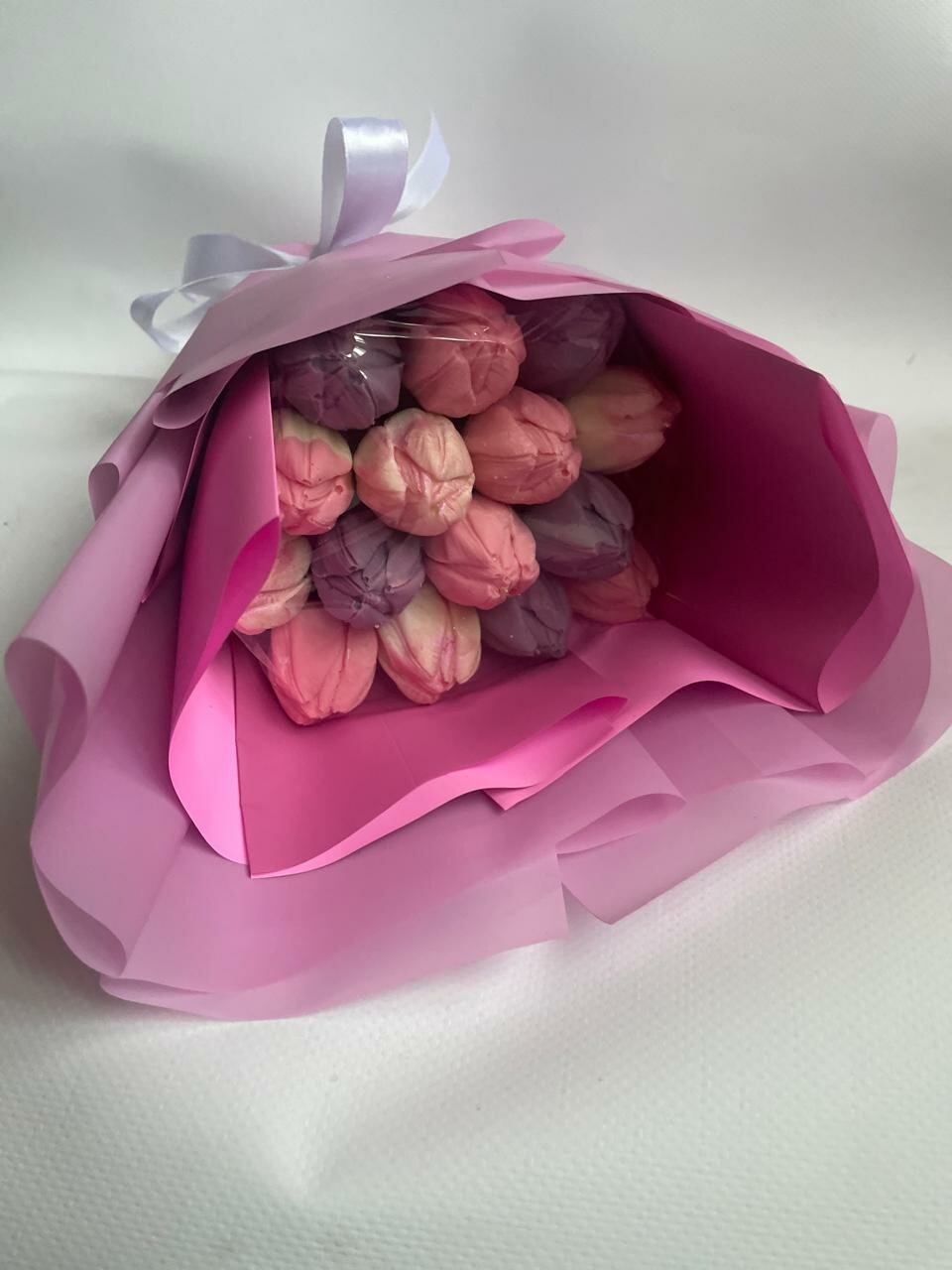 Сладкий букет из конфет шоколадные тюльпаны цветы на 8 марта ТД НебыковА 15 шт SND5261