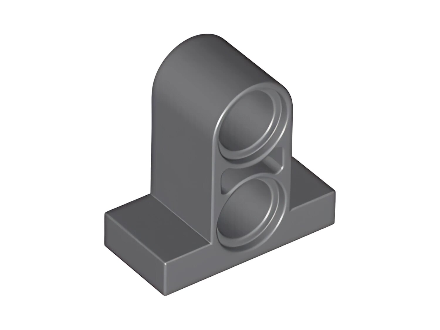 Деталь LEGO Technic, Pin Connector Plate 1 x 2 x 1 2/3 with 2 Holes (Double on Top) 32530 Dark Bluish Gray U