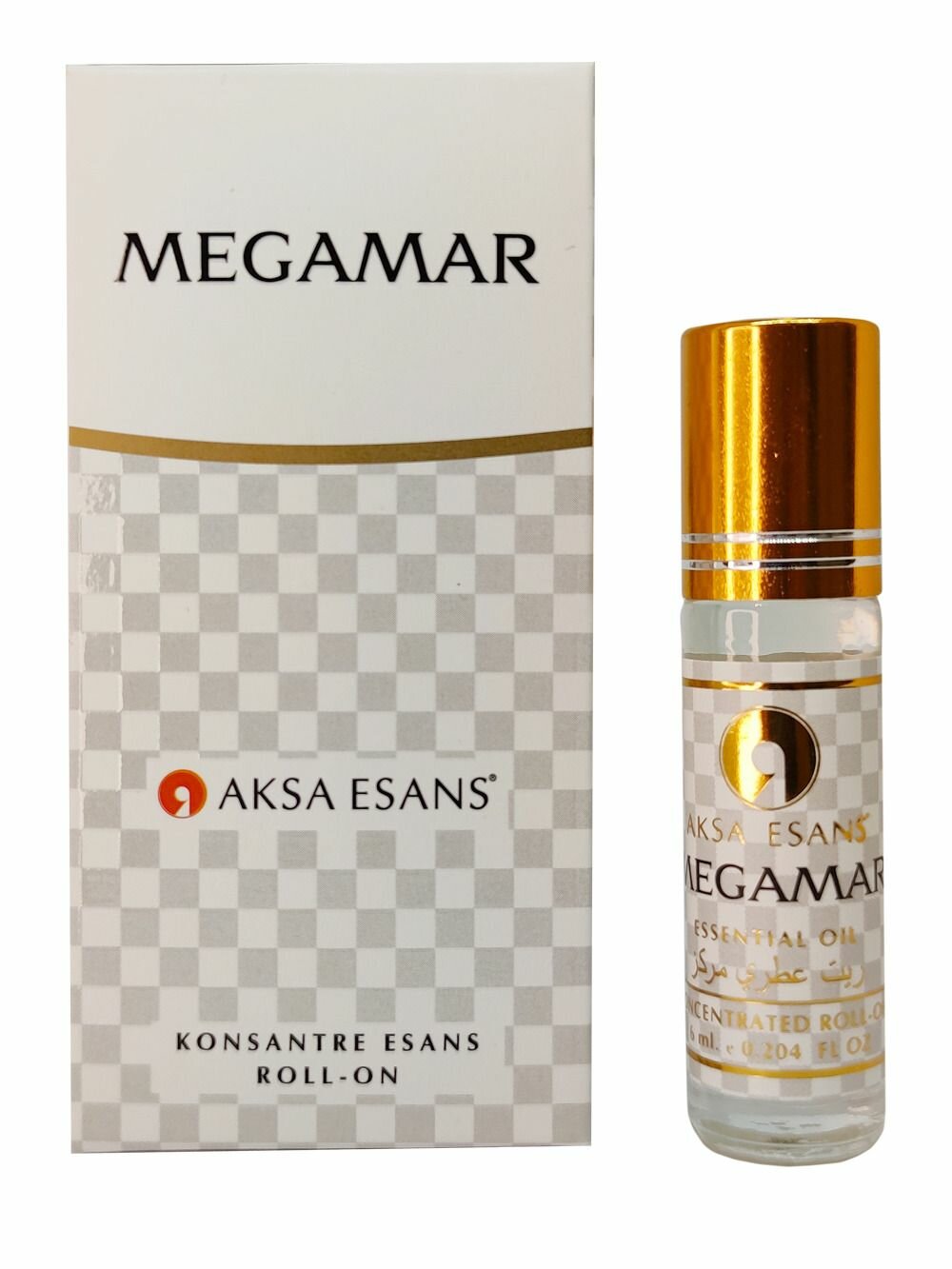 Concentrated Essential Oil MEGAMAR, Aksa Esans (Турецкие роликовые масляные духи мегамар, Акса Эсанс), 6 мл.