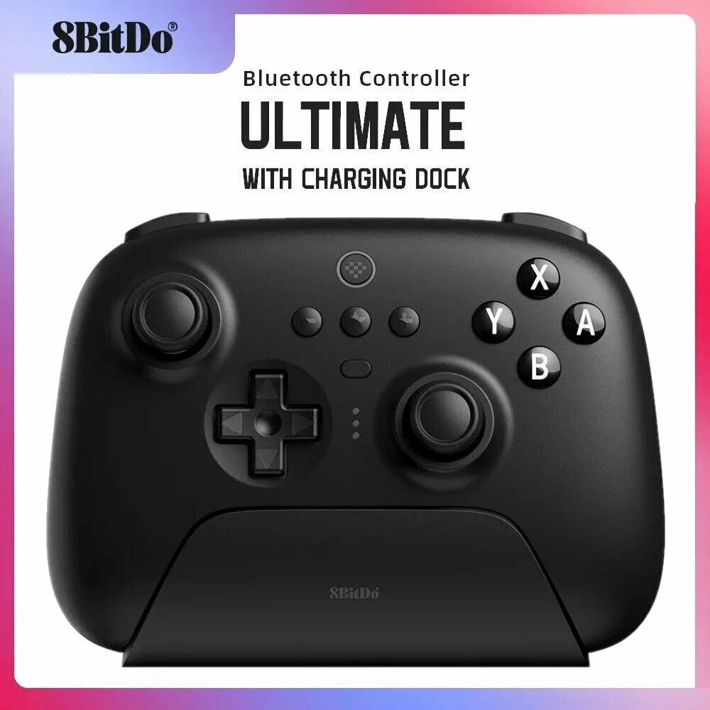 8bitdo Ultimate беспроводной Bluetooth игровой контроллер с зарядной док-станцией для Nintendo Switch и ПК Steam Deck