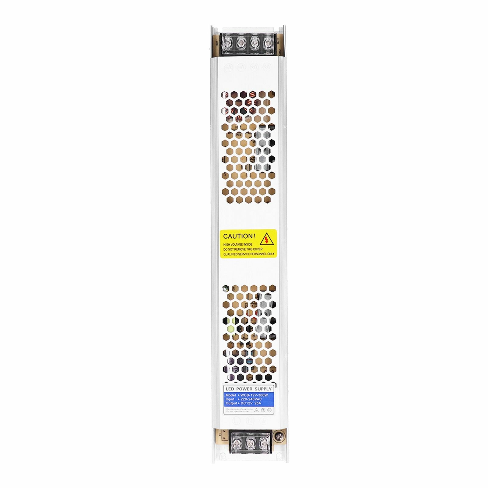Импульсный источник питания 310x55x24 мм, светодиодная ультратонкая полоска, стабильная производительность 12 В 300 Вт из алюминиевого сплава