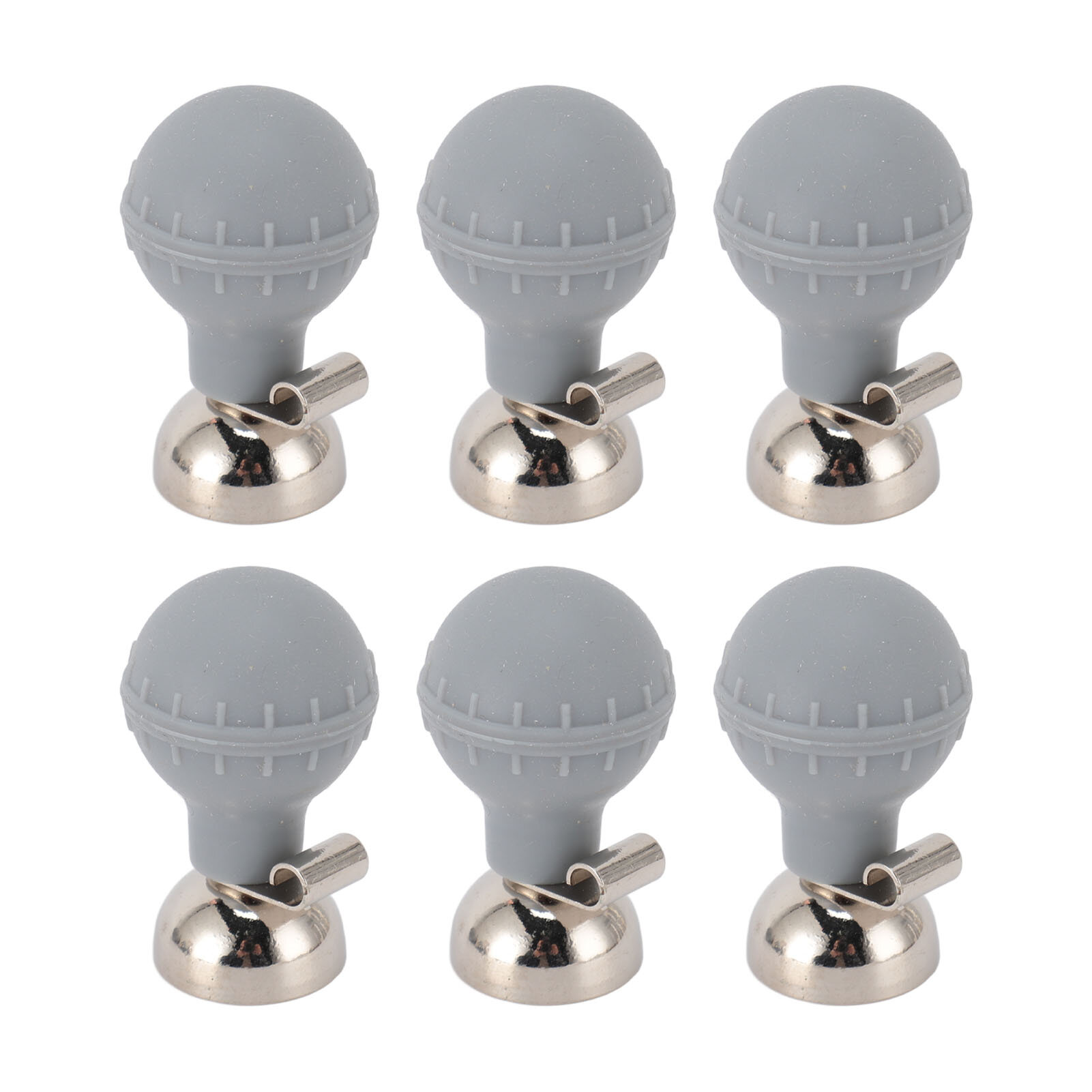 6pcs EKG Электроды грудный всасывающий шарик мягкое точное измерение 3.0/4,0 мм двойное отверстие универсальная грудная чашка