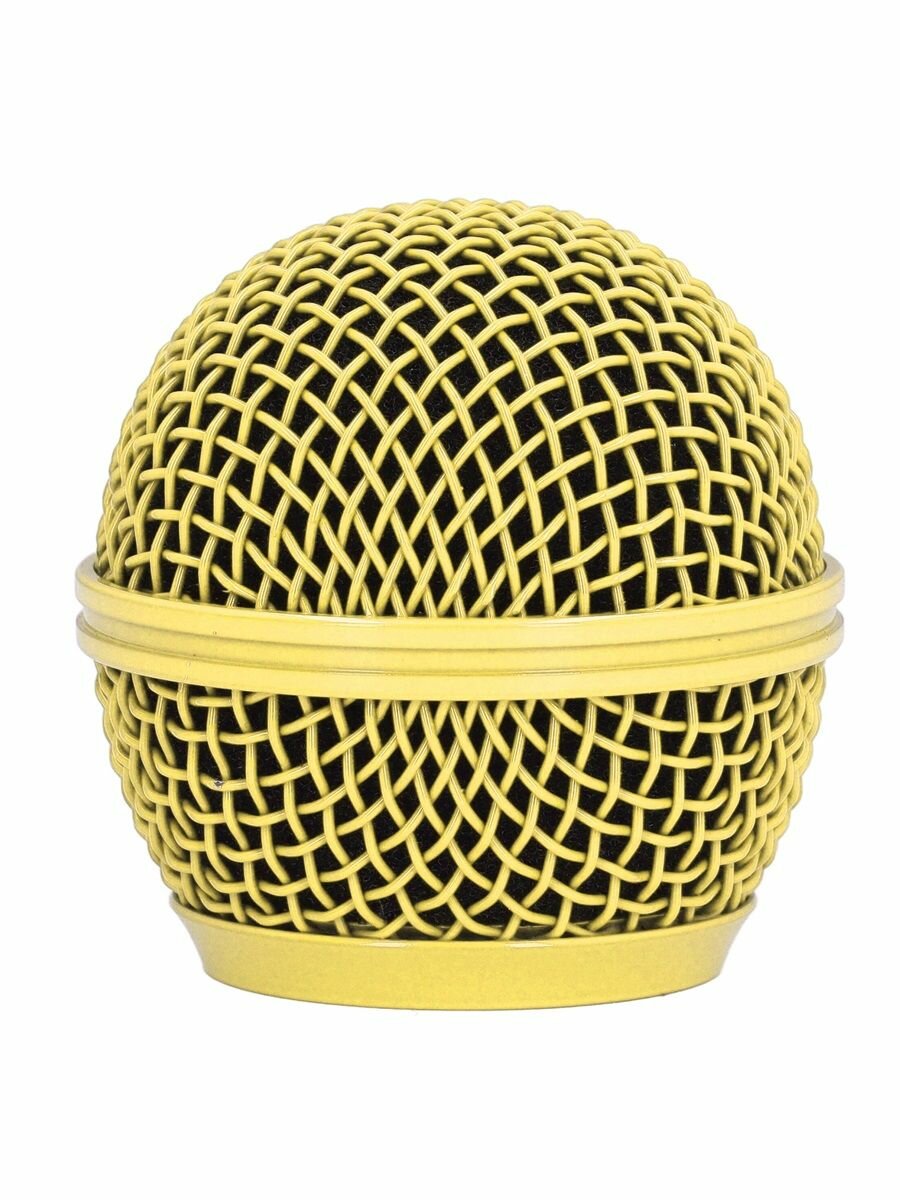 Замена решетки микрофона для Shure SM58S SM58LC BETA58 BETA58A SA M30 SV100 UT2 PGX24 SLX4 с золотой сеткой, решетка для микрофона
