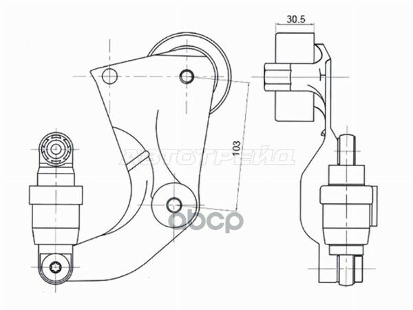 Натяжитель Honda Civic 00-12 / Stream 06-14 Sat арт. ST-31170-RNA-A02