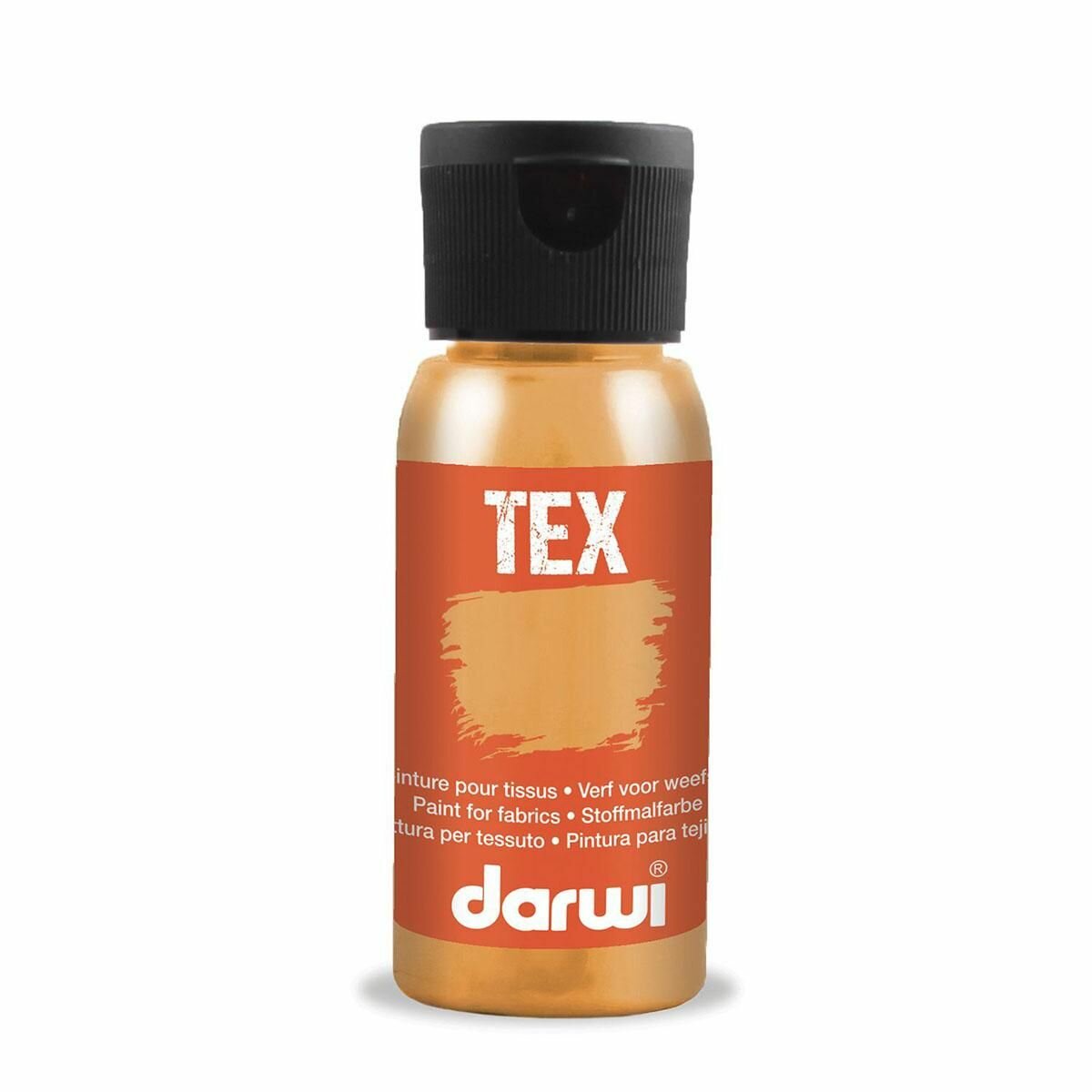 Акриловая краска Darwi "Tex", для ткани, цвет 057, Медь, 50 мл, DA0100050 Tex
