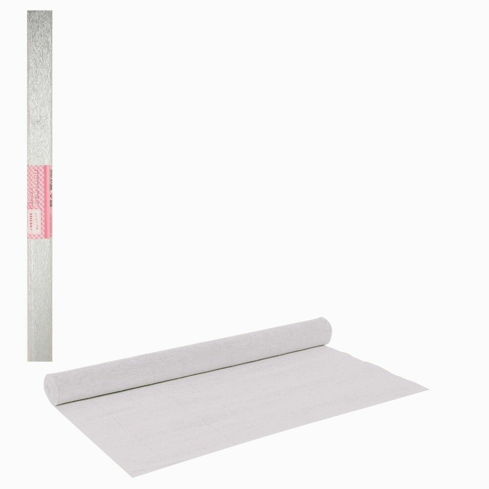 Крепированная бумага deVENTE Серебристая, 0,5х2,5 м, в рулоне, 22 г/м2 (8040808)