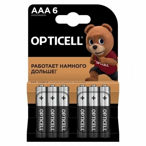 Батарейки Opticell Basic, AAA, 6 шт