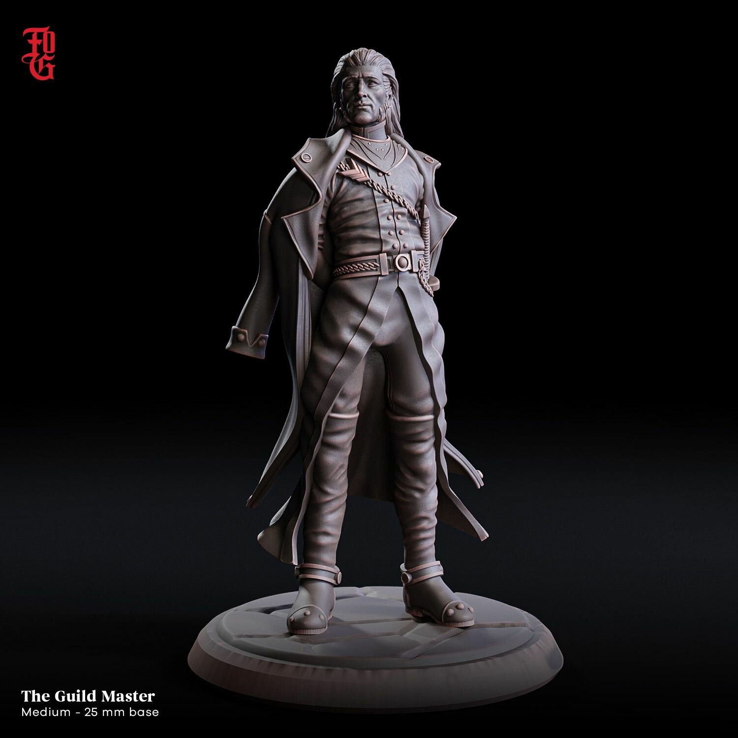 Миниатюра D&D "Мастер гильдии" 32 мм (DnD, Dungeons & Dragons, ДнД, Подземелья и Драконы, Pathfinder)