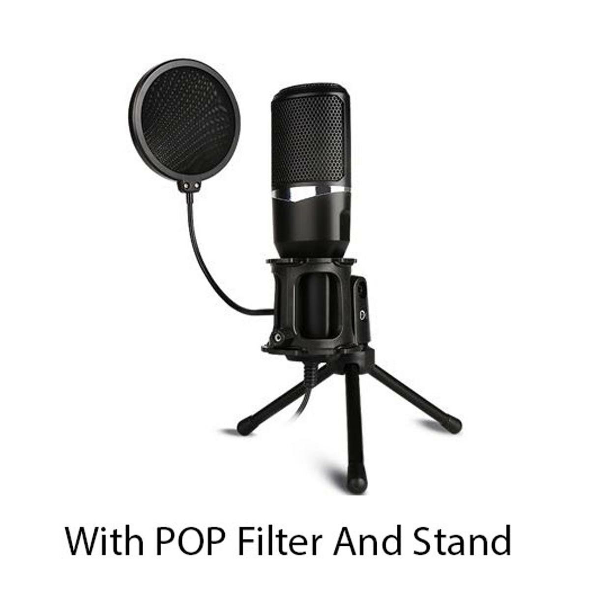 Комплект USB-микрофона, конденсаторный микрофон, полный комплект 3,5 мм для конференций, дистанционного обучения, потоко