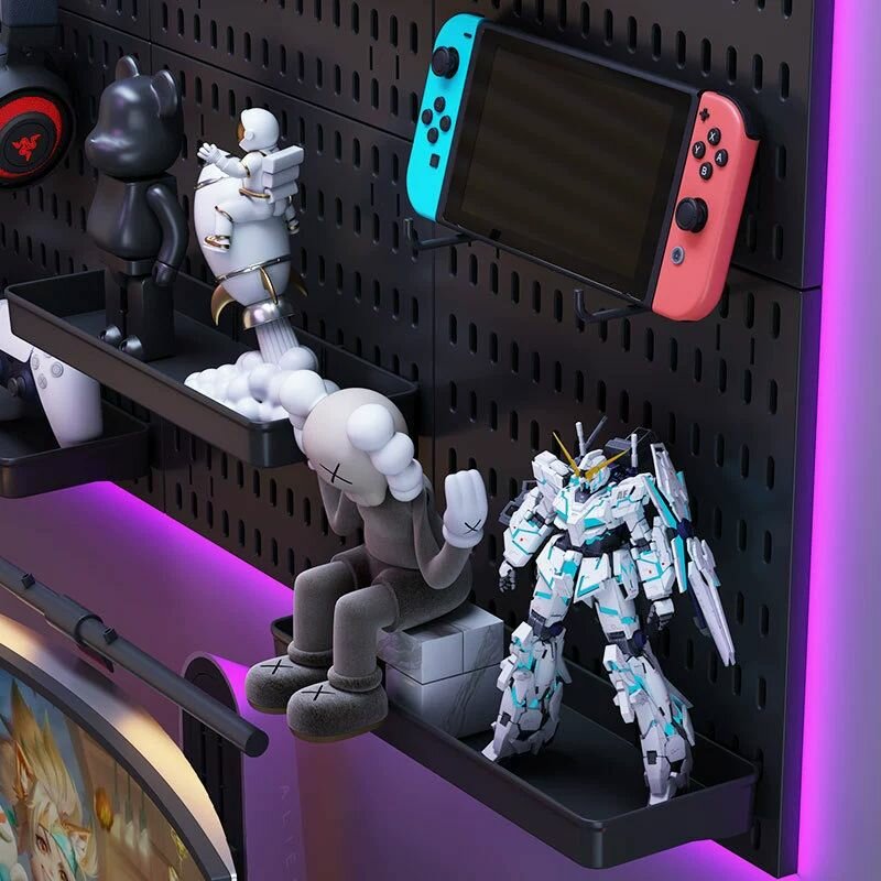 Компьютерные настенные стеллажи, настенные стеллажи для выставки товаров