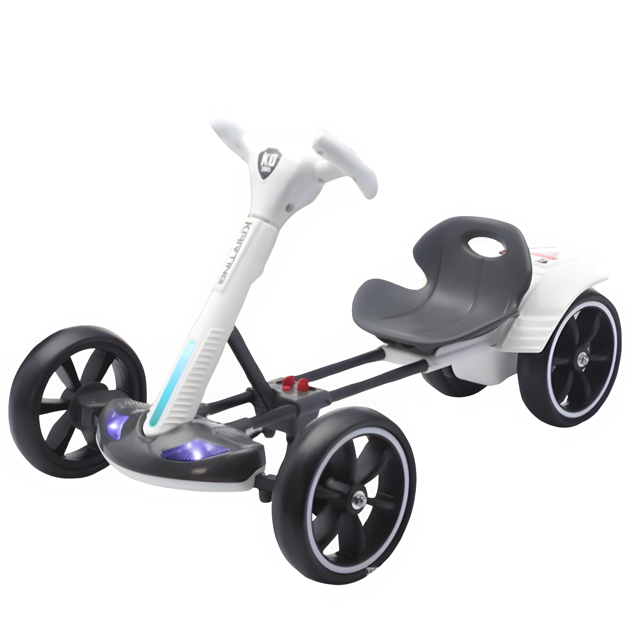 Детский электрокартинг KT-01, одиночный привод, батарея 6V 4.5 А·ч, 1 мотор, для детей 3–6 лет, серый