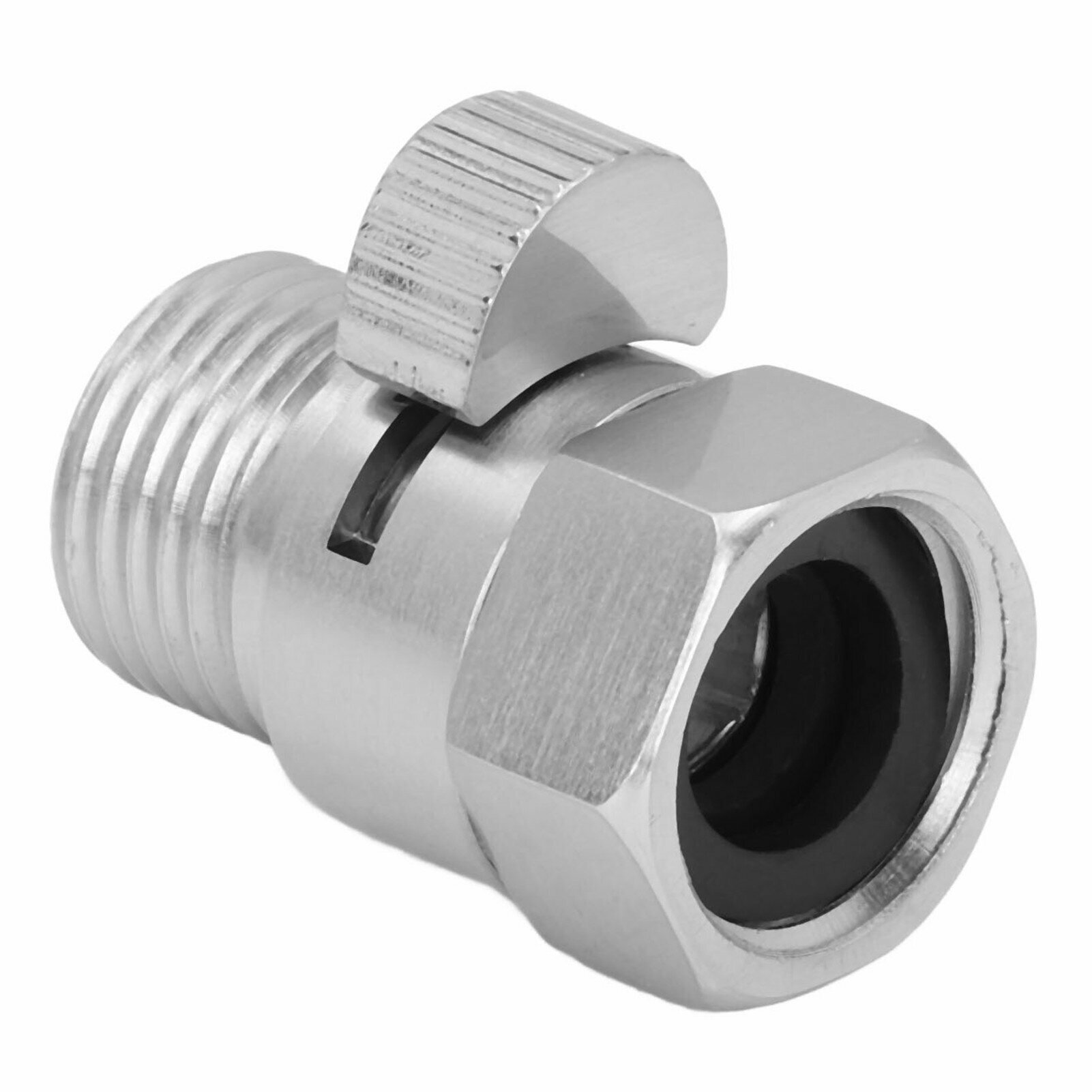 G1/2 Распылительный клапан для душевой насадки, латунный запорный клапан, серебряный регулирующий клапан для воды для домашней ванной комнаты