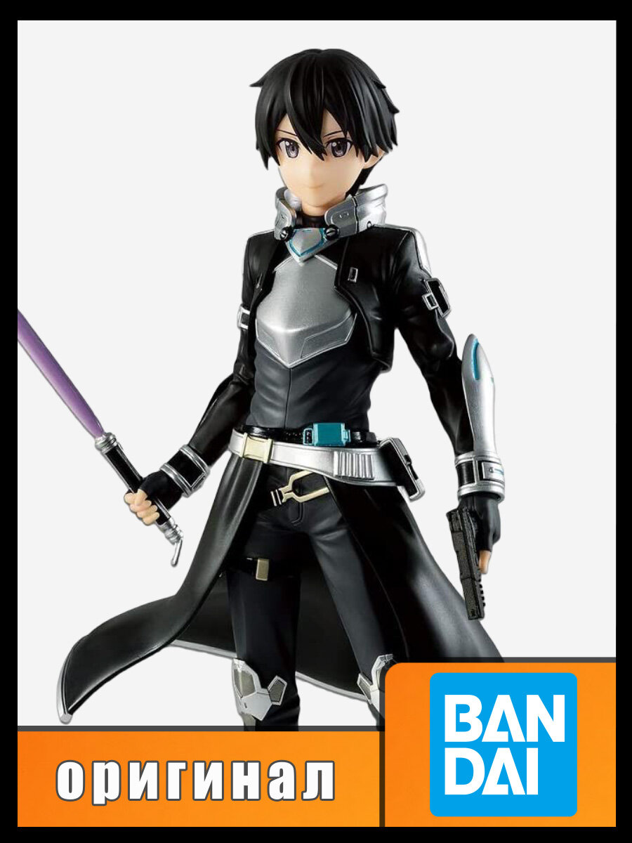 Оригинальная фигурка Kirito от Bandai Spirits из аниме Sword Art Online / Кирито «Мастера меча онлайн» 20 см