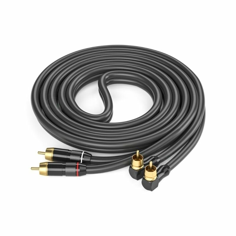 30 см-10 м 2RCA Male to 2RCA Male Stereo Aux Cable Cable Шнур с позолоченными разъемами Провод для домашнего кинотеатра VCD-плееров