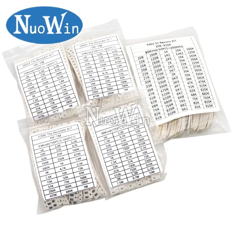 Чип-резисторы NUOWIIN 2010 80valuesX10PCS