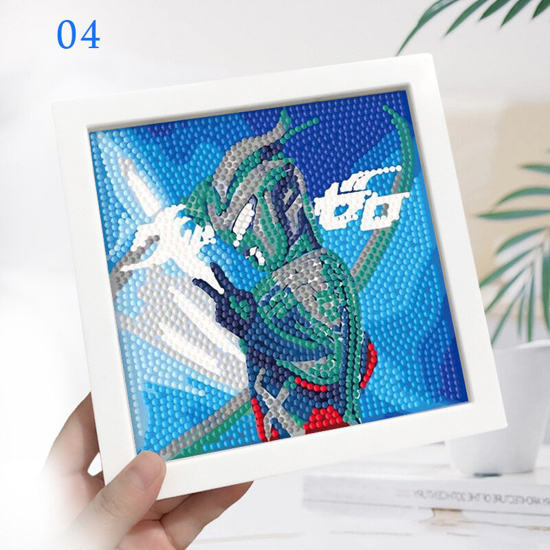 DIY Алмазная живопись, 03 Ультрачеловек, отправить фоторамку / инструмент, 15x15 см