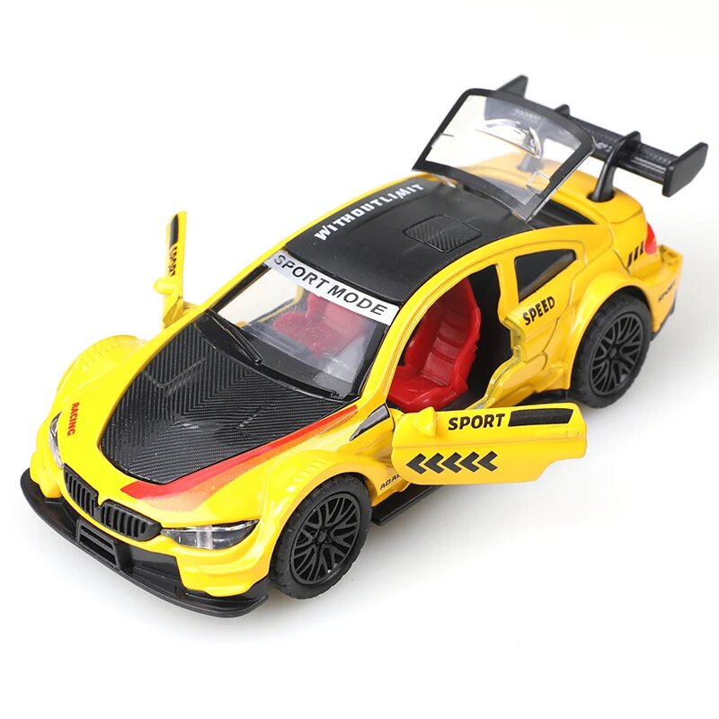 Спортивный автомобиль желто-красный 1:36, Цвет: yellow red 1