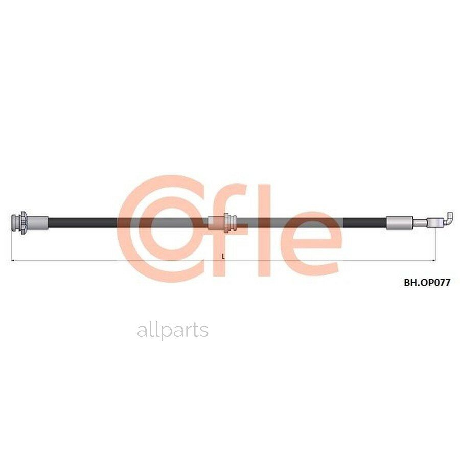 COFLE 92. BH. OP077 Шланг тормозной передн OPEL Frontera 98-