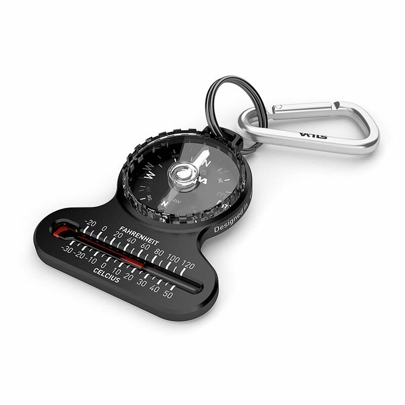 Маленький портативный быстросъемный компас с функцией термометра SILVA pocket