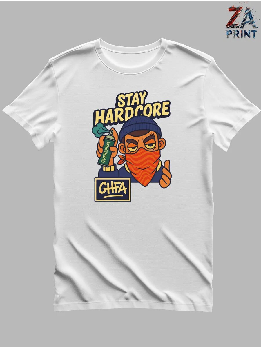 Футболка stay hardcore stree style