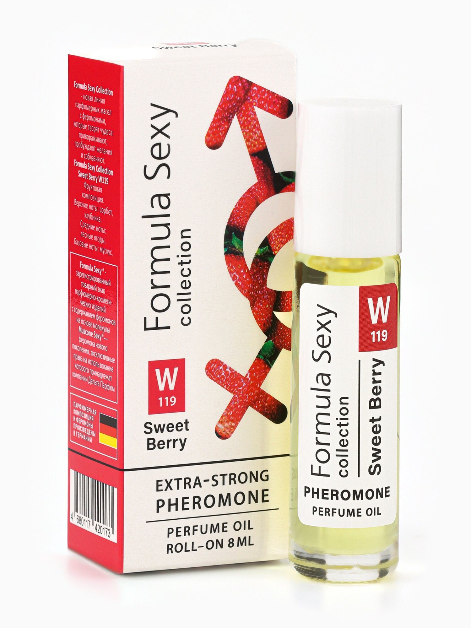 Парфюмерное масло женское с феромонами Formula Sexy Collection Sweet Berry W119, 8 мл