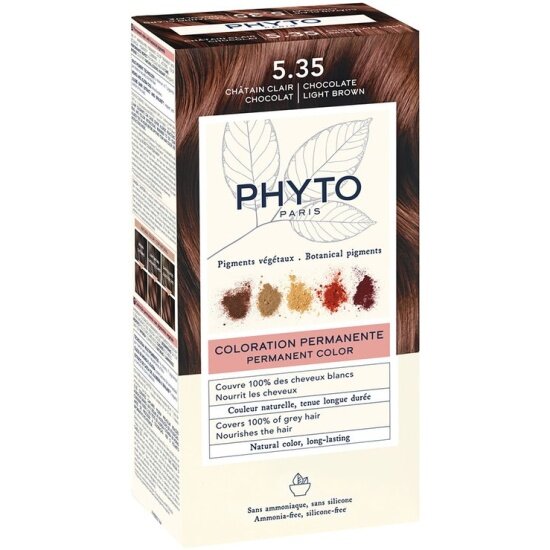 Краска для волос Phyto Color тон 5.35 шоколадный cветлый шатен