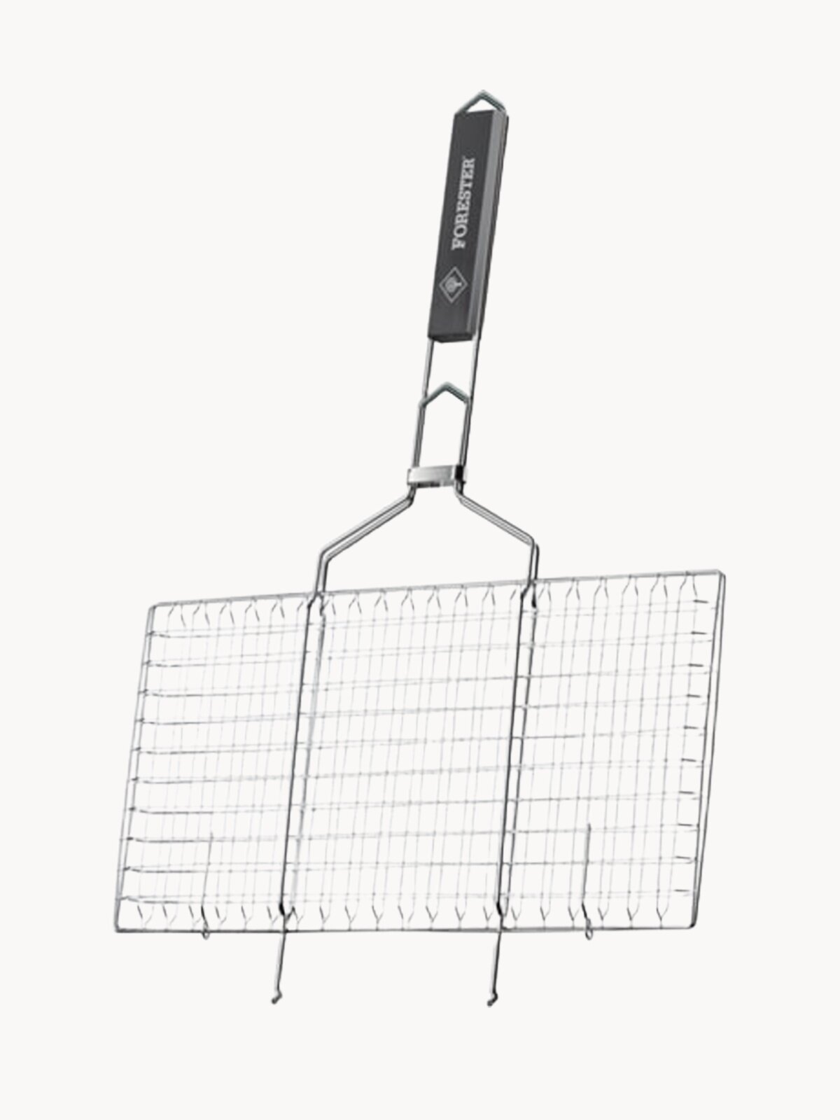 Решетка-гриль для стейков FORESTER, съемная ручка, большой размер, 42х24 см
