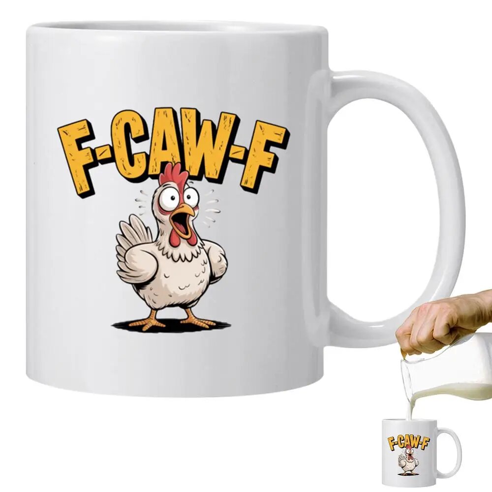 Забавные кружки 11 унций, керамическая чашка с курицей, кружка с петухом, горячее какао, молоком, для дня рождения, для женщин и мужчин, колец, чайная работа, кофе, молоко, горячее какао as picture