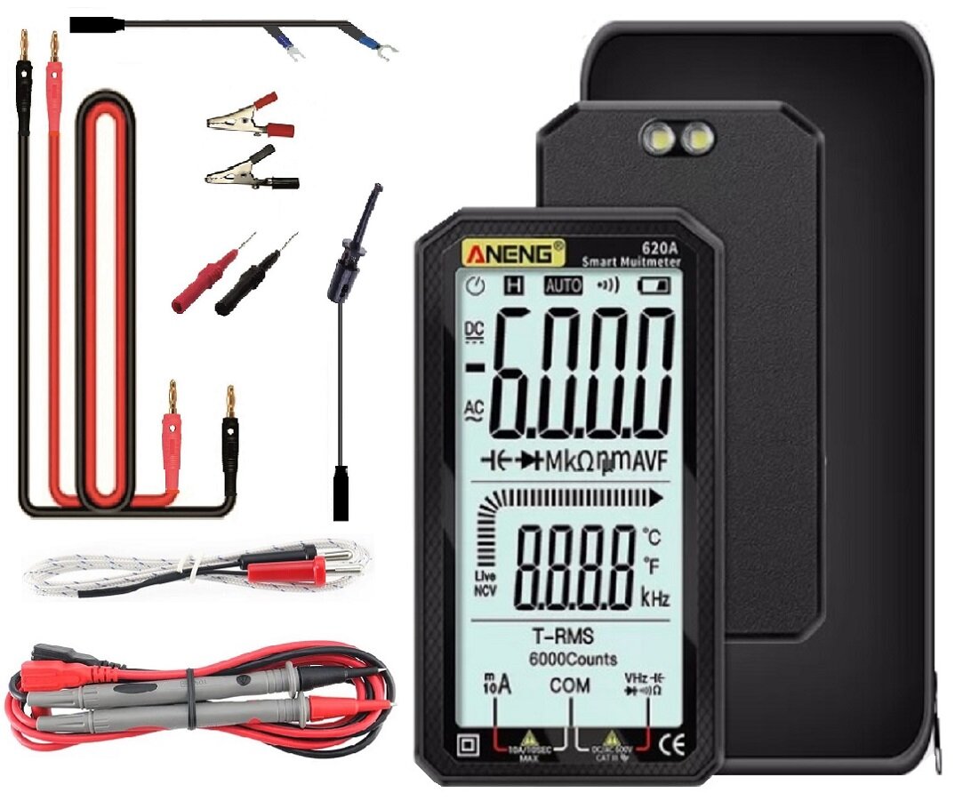 Мультиметр профессиональный ANENG 620A SPECIAL с NCV. Гарантия 2 года. 16 функций.