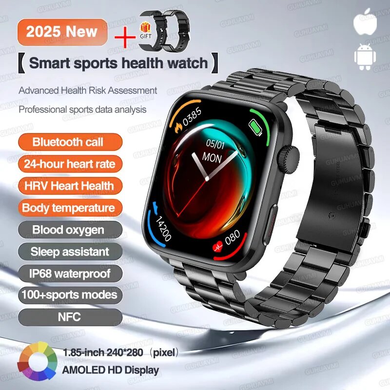 Умные часы Smart Watch 2025 Black Steel 2A