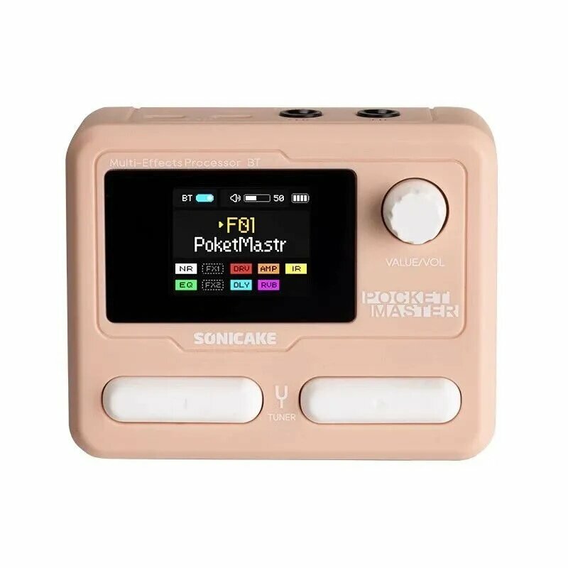 Гитарный усилитель sonicake qme-10bk pocket master; с ir моделированием кабинета и выходом на наушники; портативный усилитель для гитары и баса; для дома, репетиций и улицы