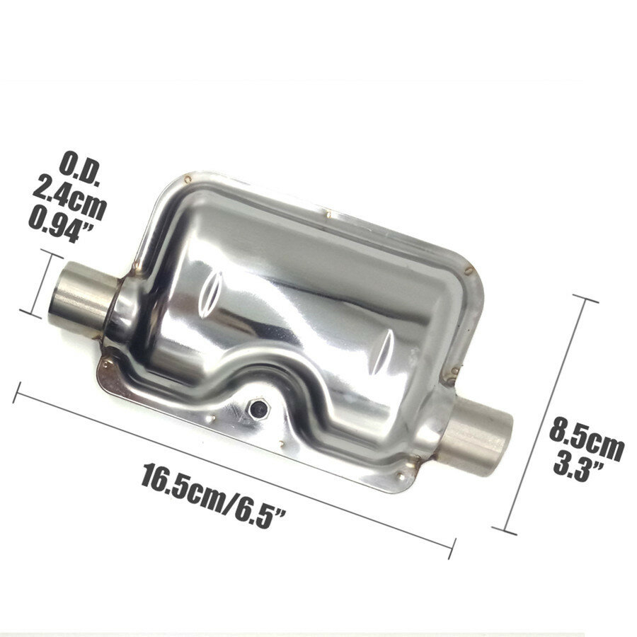 60 см Выхлопная Труба O.D 2,5 см Газоотводное Отверстие + Глушитель для Воздушного Дизельного Стояночного Отопителя Не Websta Для Автомобиля Грузовик Автобус Лодка Авто Аксессуар