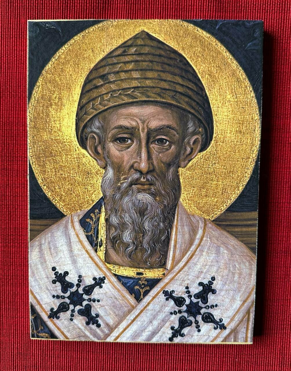 Икона Святого Спиридона Тримифунтского 15/21 см, дерево