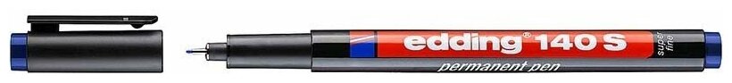 Маркер для пленки Edding 140 S/003, 0,3мм, синий (комплект 3 штуки)