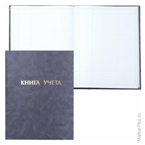Книга учета 96 л, А4, 210х265 мм, STAFF, линия, бумвинил, блок офсет, 130043, 1 шт