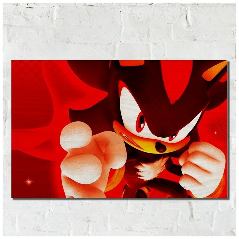 Картина интерьерная на дереве, рисунок игра Sonic Generations - 11973