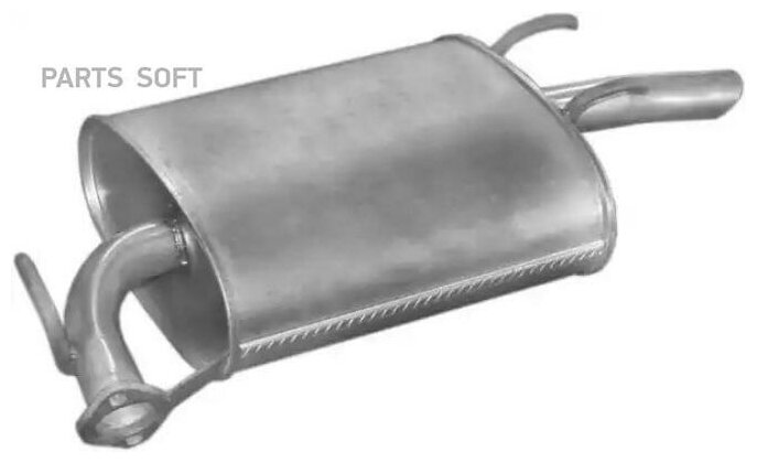 Глушитель задн часть TOYOTA: COROLLA 92-97, COROLLA Compact 92-95, COROLLA Liftback 92-97, COROLLA Wagon 92-97 Polmostrow арт.