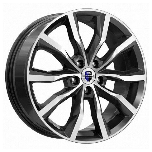 Диск колёсный Портер (КС906-13) 7,5x18 ЕТ 45 5x114,3 66,1 алмаз черный, арт. 76187