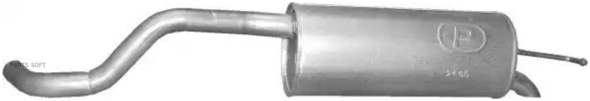 Глушитель задняя часть Polmostrow арт. 2465