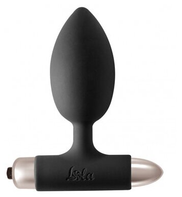 52511 Lola Spice It Up Perfection, черная. Анальная пробка с шариком внутри и вибрацией