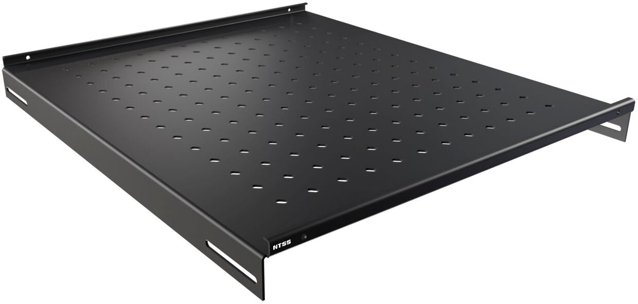 Полка стац. NTSS (NTSS-FS-H-800-BL) 1U 100кг. 19" 550мм черный (упак:1шт)