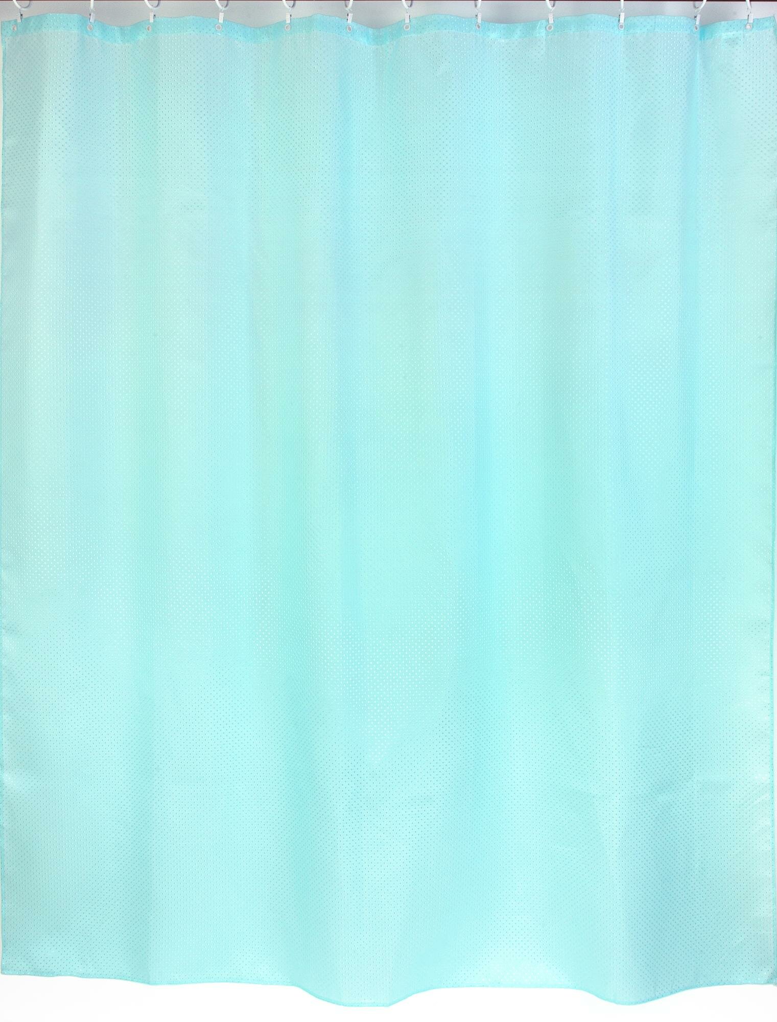 Штора для ванной комнаты Zalel YQL 66 180x200 см полиэстер, зеленая, светло-зеленая