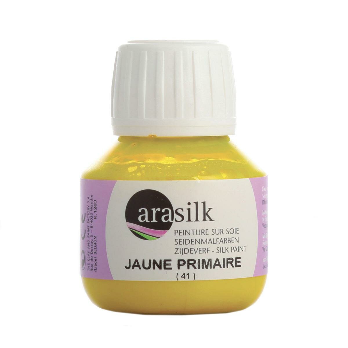 Краска для шелка H Dupont "Arasilk", цвет 717, желтая, 50 мл, DU0170050