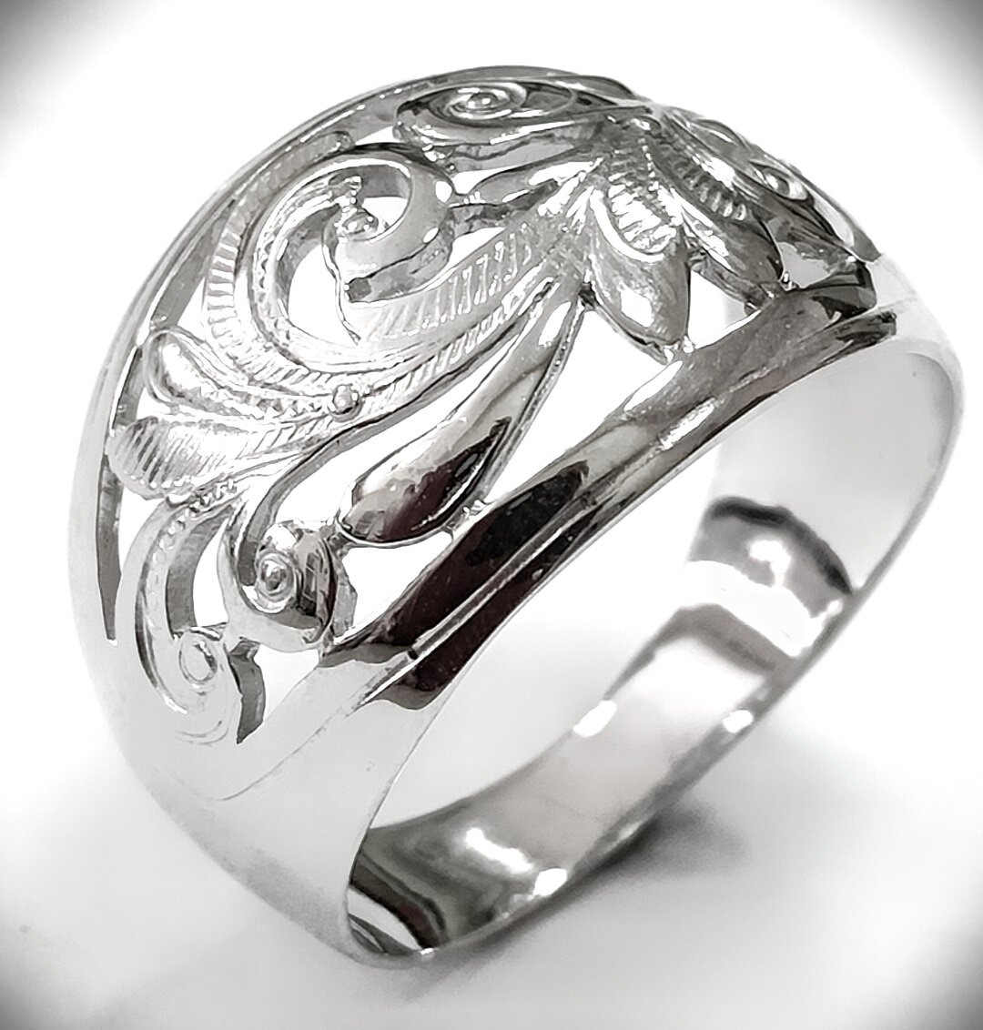 Перстень, серебро, 925 проба, родирование