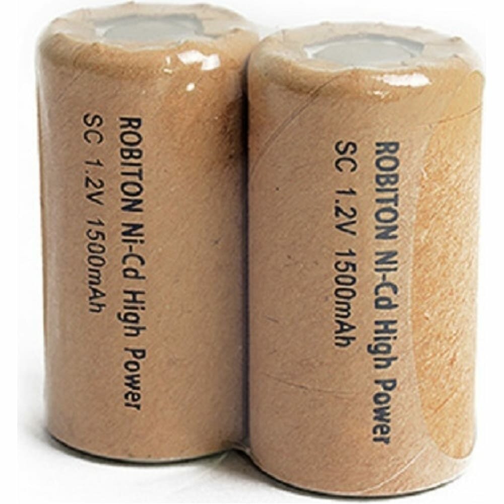 Аккумулятор Robiton High Power 1500NCSC 13228, Ni-Cd, 1500мАч, 1.2В, 2шт