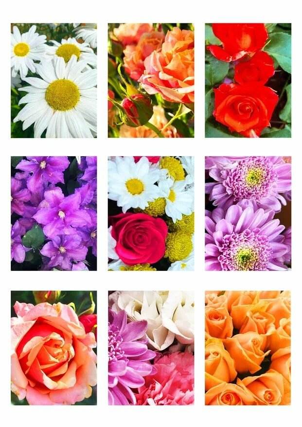 Водорастворимая картинка "Цветы"